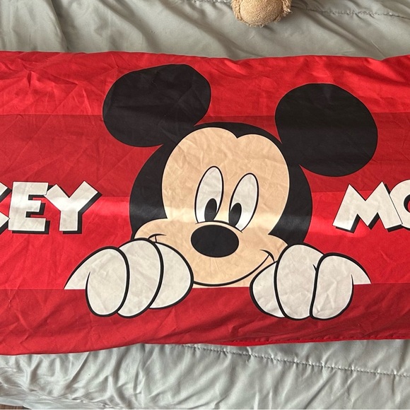 Disney | Bedding | Mickey Mouse Red Body Pillow Case | Poshmark